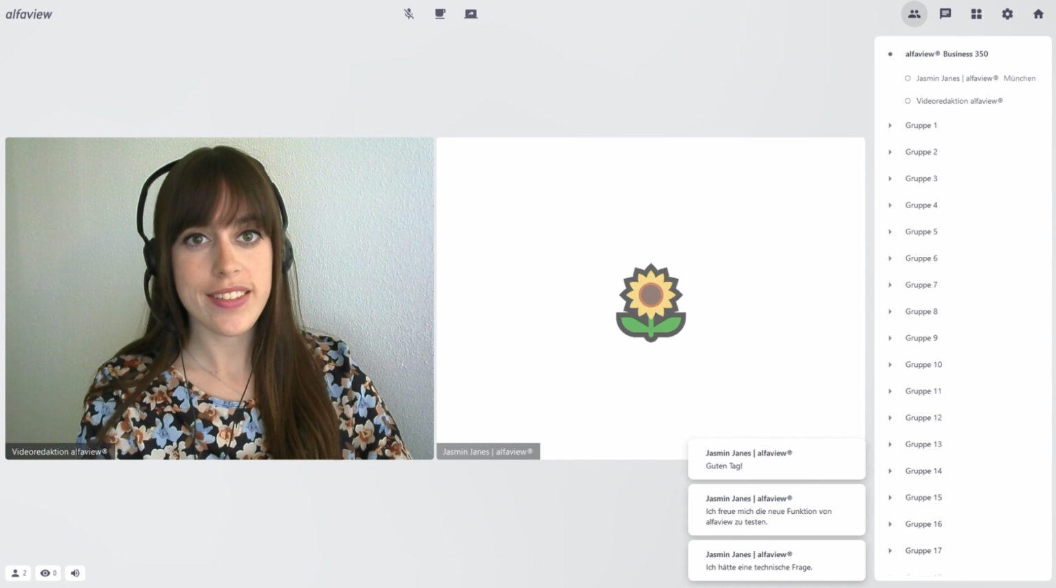 Persönliche Kurznachrichten mit alfaview® - alfaview